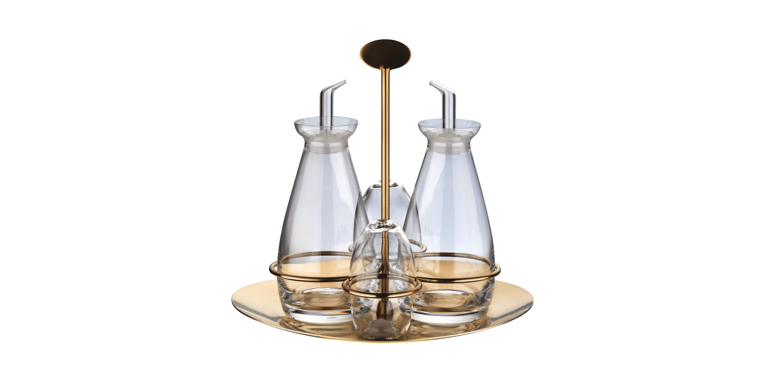 Cruet/Salt Cellar Set Due Ice Oro - Serveware