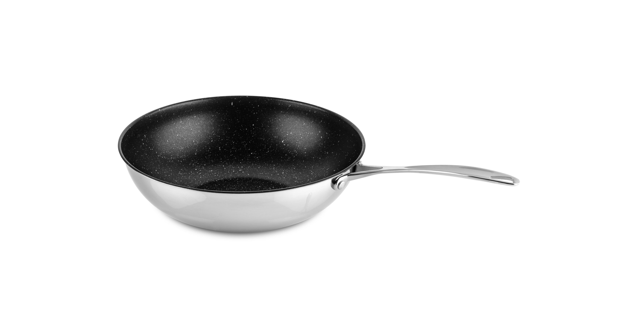 Wok 28 cm Glamour Stone Stainless Steel - Glamour Stone - Cookware